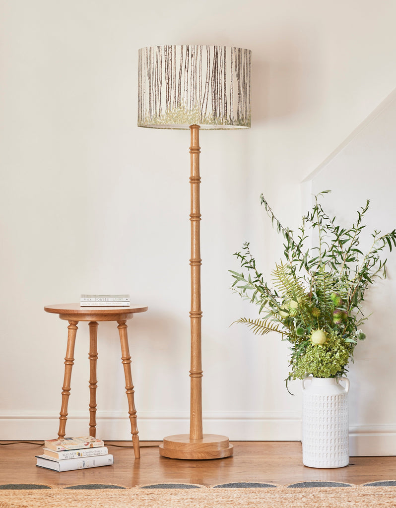 Bamboo Style Oak Standard Lamp Base (Collection Only) – Royal Oak ...