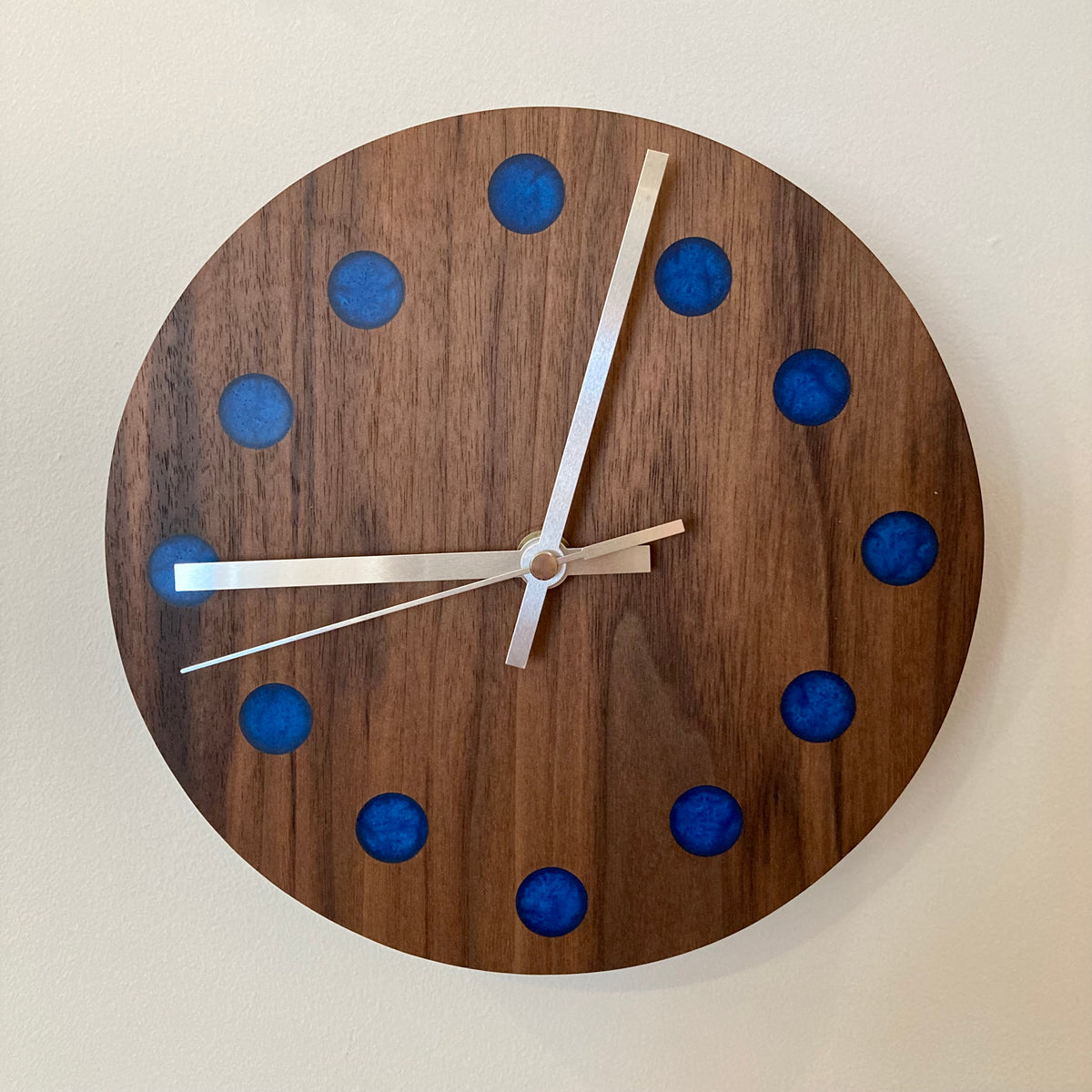 Wall Clock - Walnut and Resin – Royal Oak Furniture Company
