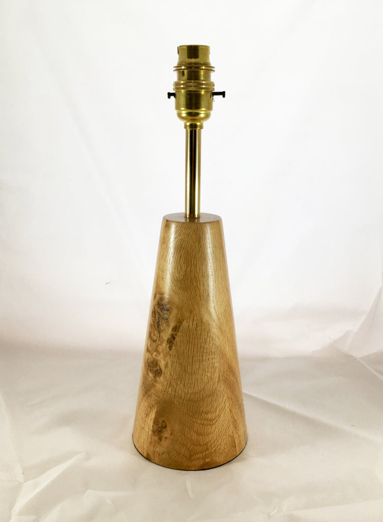 Tapered English Oak Lamp Base – Royal Oak Furniture Company
