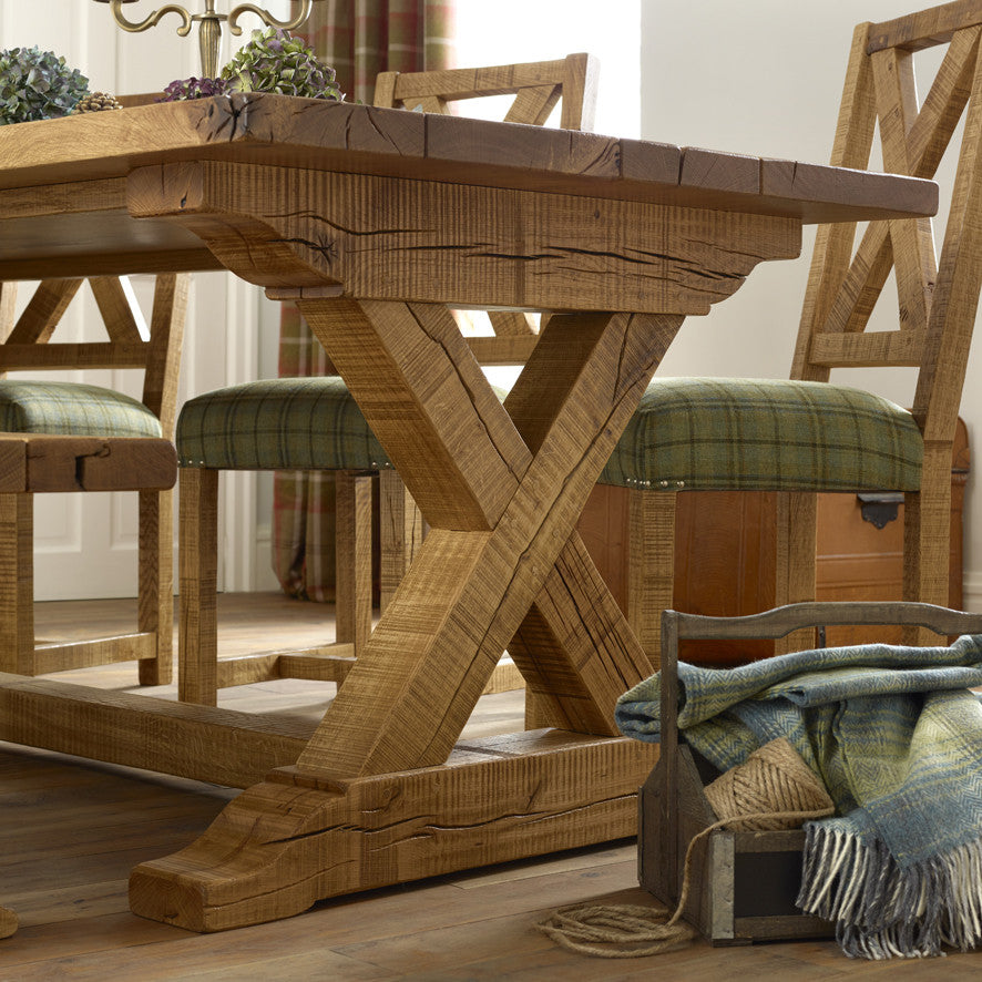 Sawn Oak Dining Table – Royal Oak Furniture Company